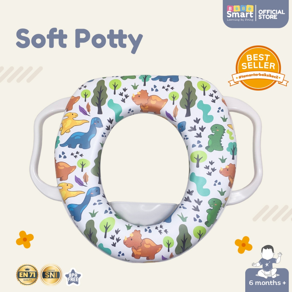 Jual Toilet Training Anak | BEBE SMART Soft Potty Seat With Handle ...