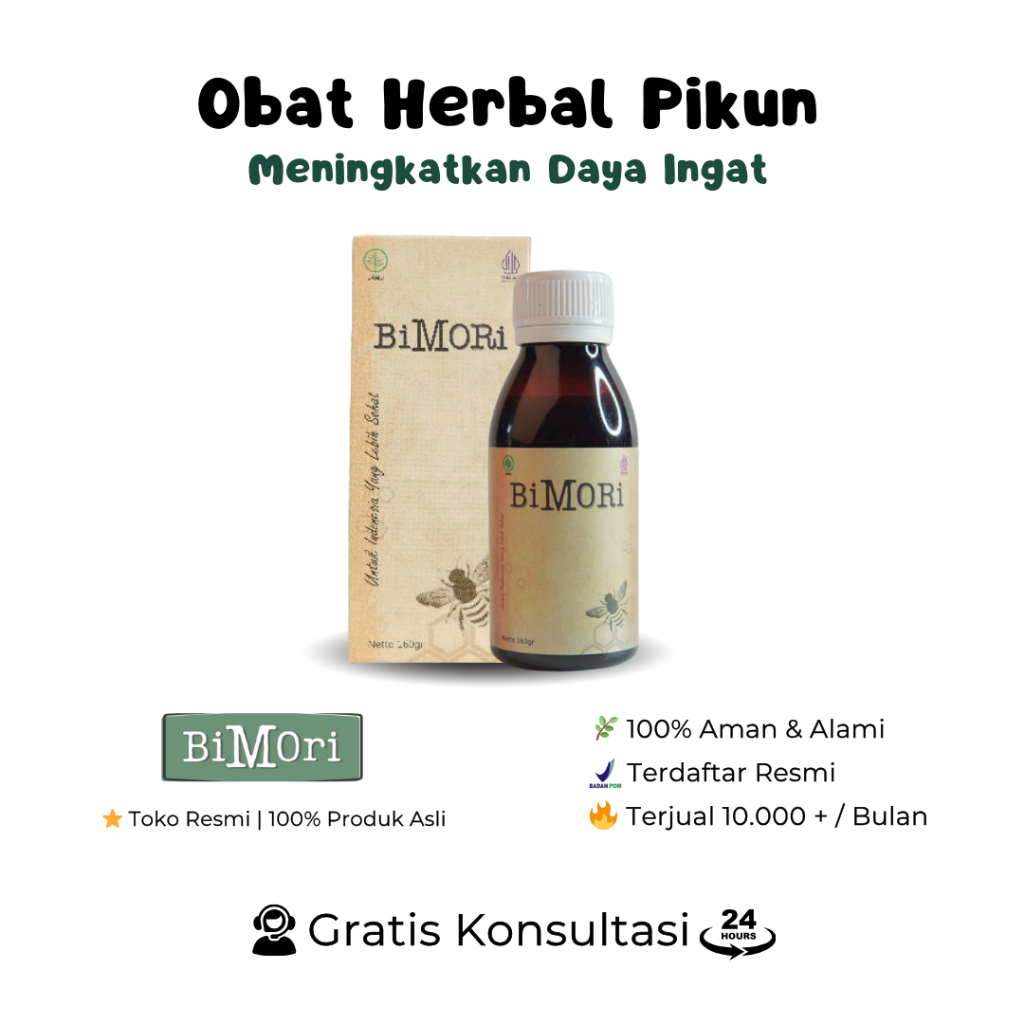 Jual Bimori Herbal Obat Pikun Pelupa Daya Ingat Dewasa Saraf Otak ...