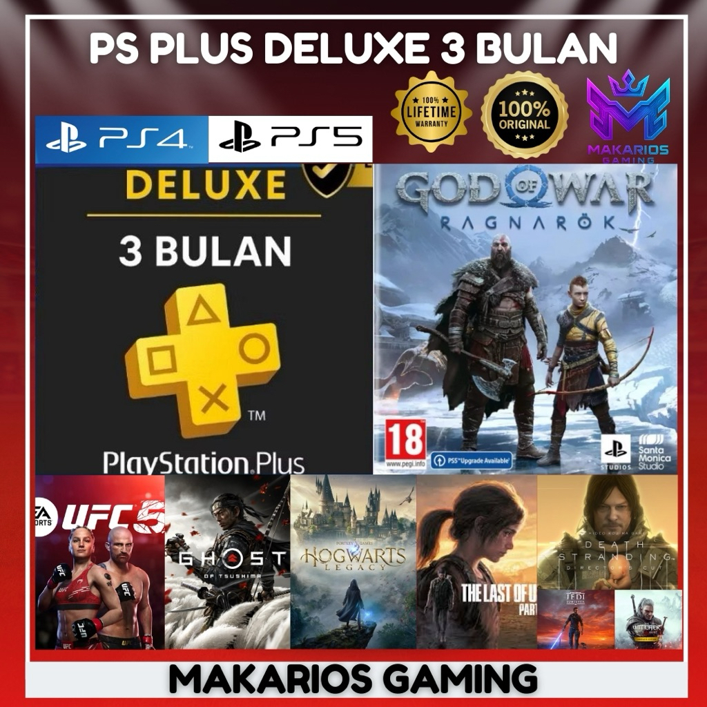 Jual Playstation Plus Deluxe PS Plus PS 4 PS 5 (3 Bulan) | Shopee Indonesia