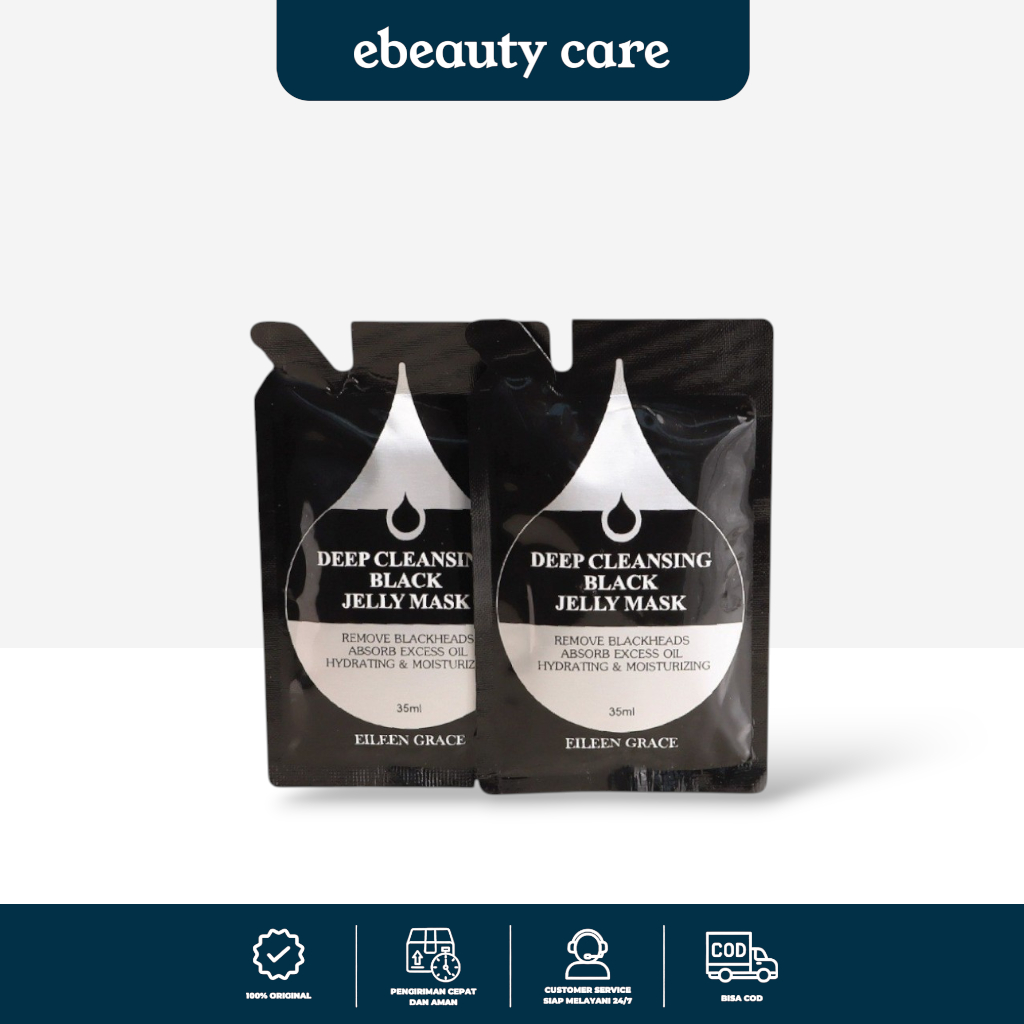 Jual EILEEN GRACE - Deep Cleansing Black Jelly Mask 35ml x2 | Masker ...