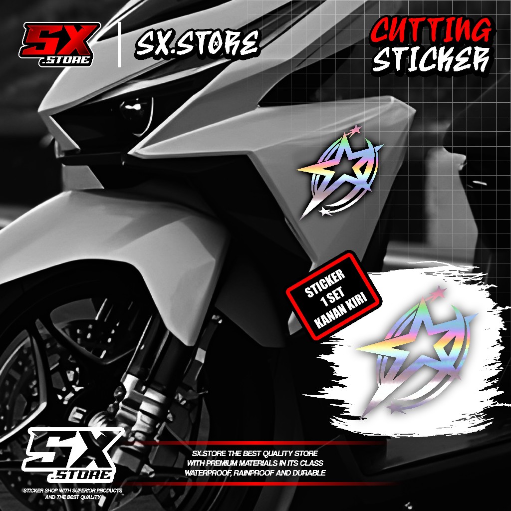 Jual Sx Store - Sticker stiker cutting viral kekinian bintang bulat ...