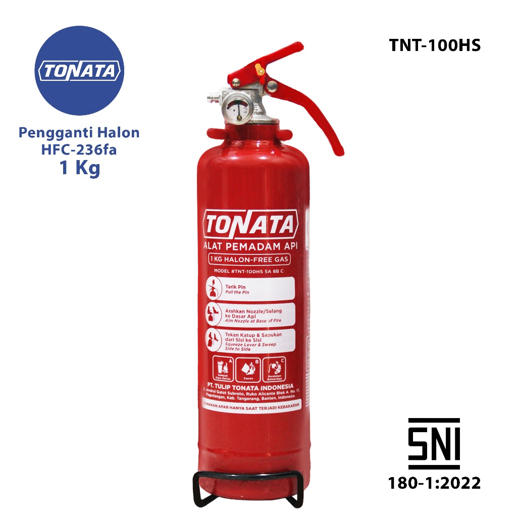 Jual Tonata APAR Clean Agent HCFC/HFC SNI 1Kg | Shopee Indonesia