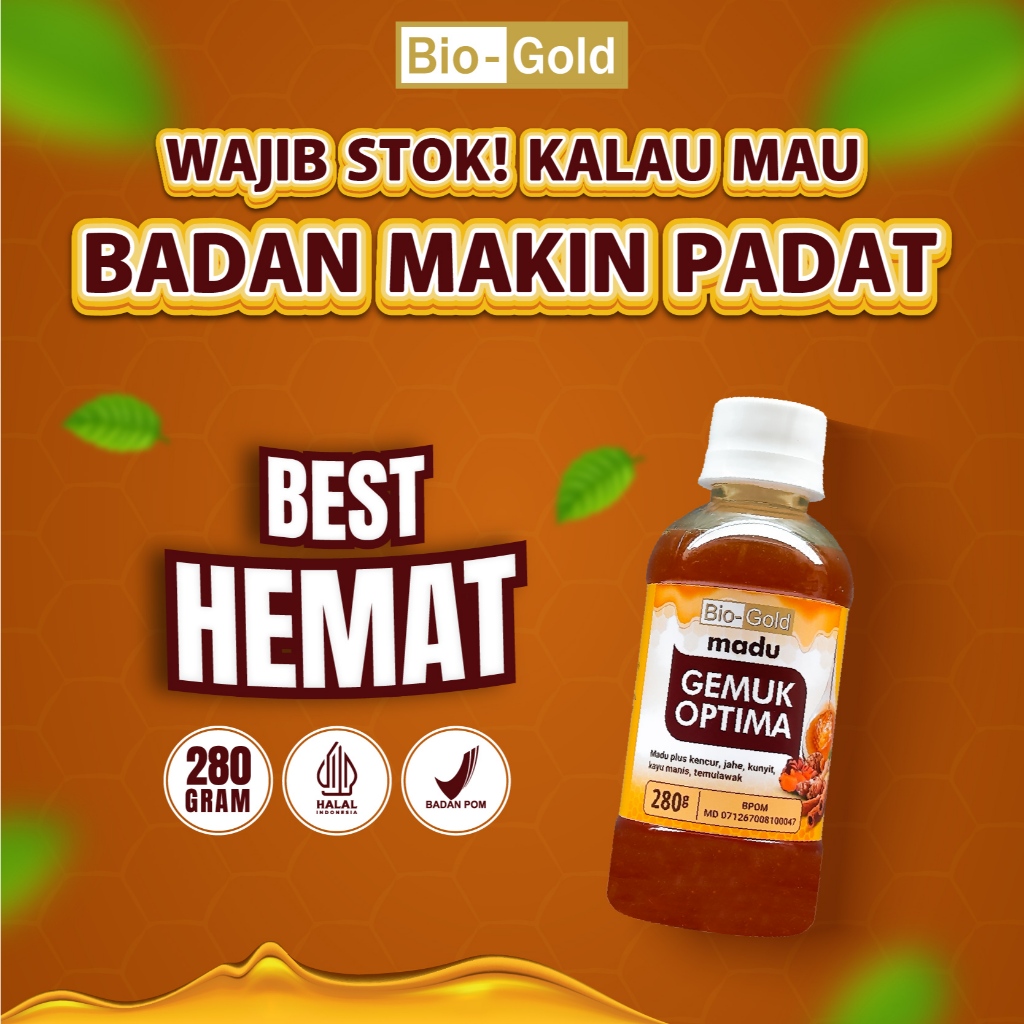Jual Madu Gemuk Optima Bio Gold Penambah Nafsu Makan Menambah Berat ...