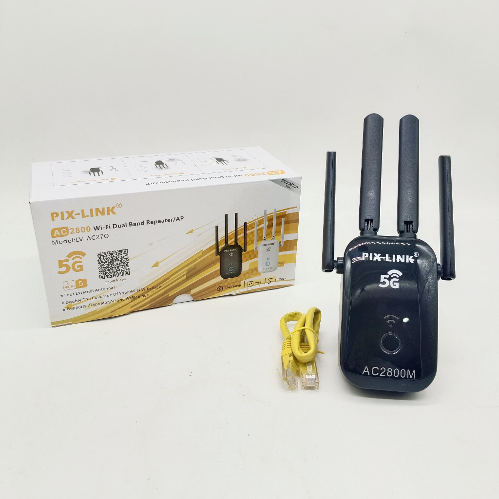 Jual WIFI REPEATER PIXLINK AC2800 Wavlink wifi repeater 1200mbps ...