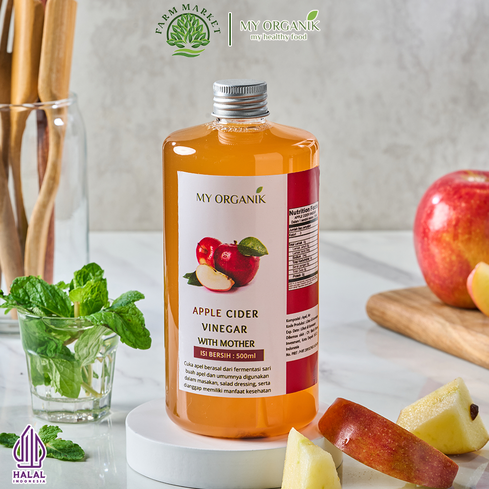 Jual MY ORGANIK - Cuka Apel 500ml Cuka Apel Asli Apple Cider Vinegar ...