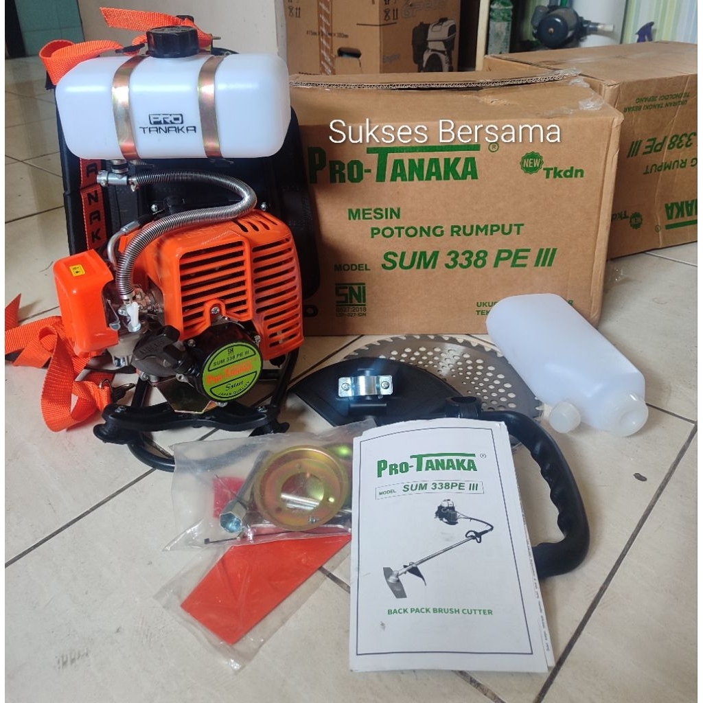 Jual Brush Cutter Pro Tanaka SUM 338 (2tak) / Mesin Potong Rumput ...