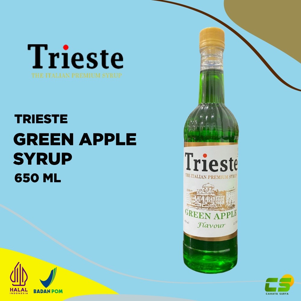 Jual Trieste Syrup Green Apple - Sirup Rasa Apel Hijau - 650 ml ...