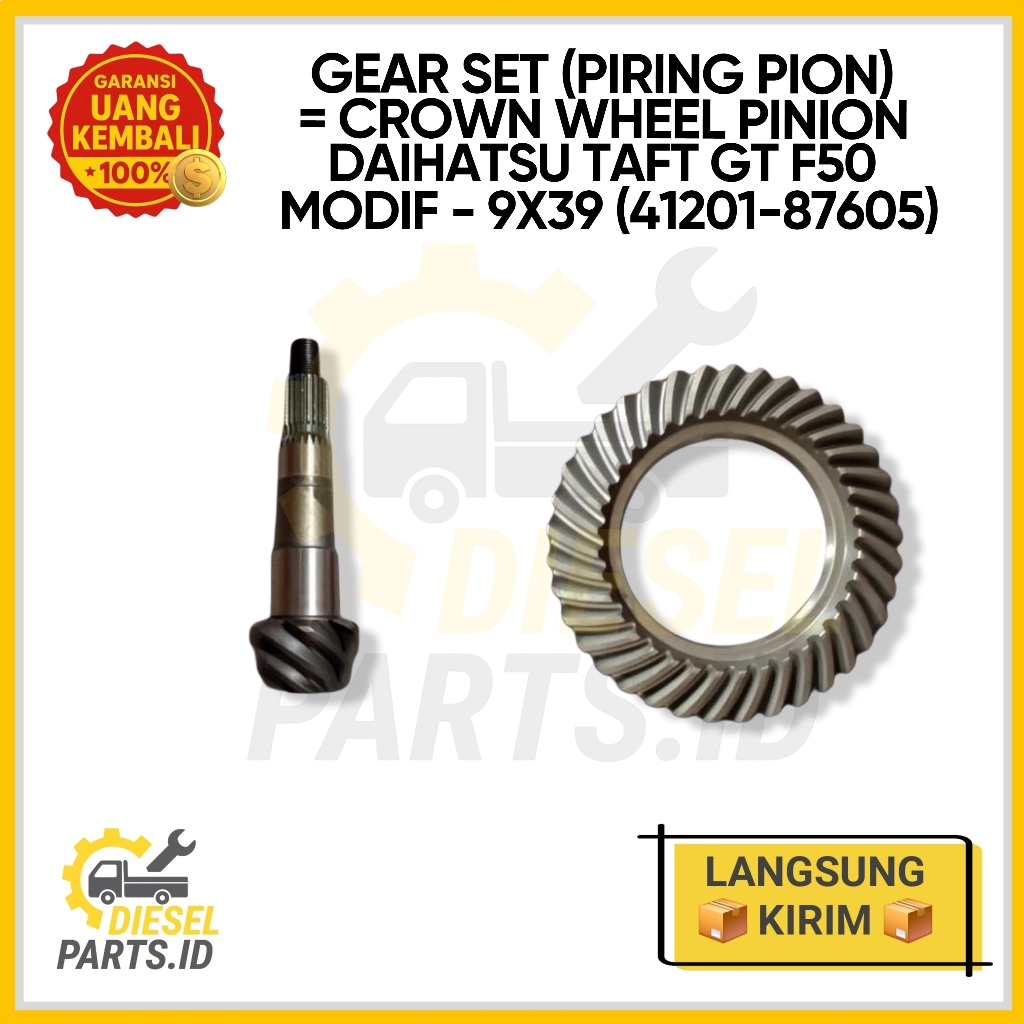 Jual Gear Set Crown Wheel Pinion Piring Pion Daihatsu Taft GT F50 Modif ...