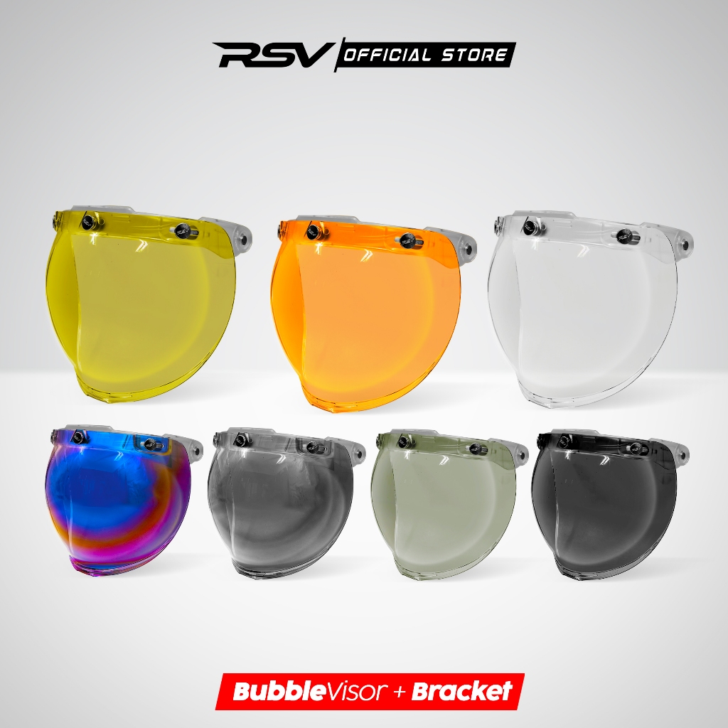 Jual RSV Kaca Helm Visor Bubble Retro Odezzy & Classic - All Warna RSV ...