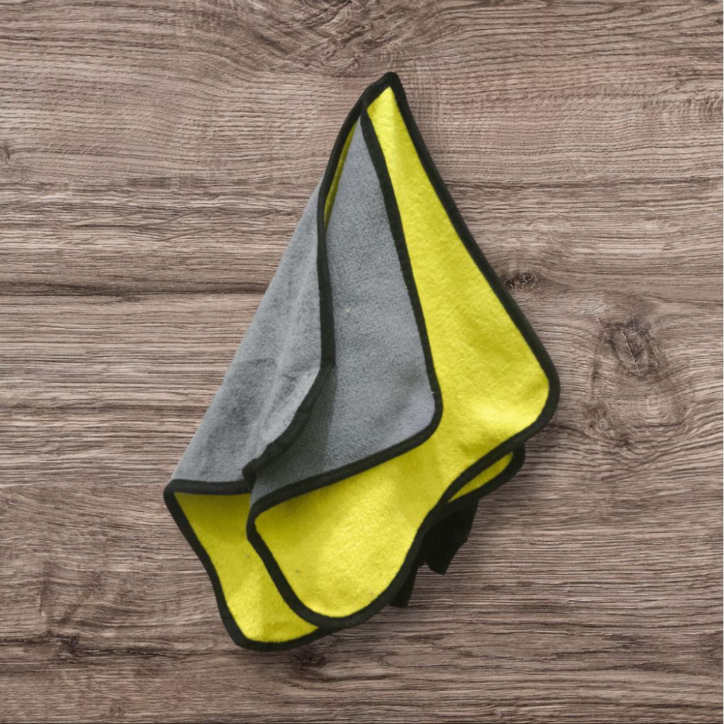 Jual Kain Lap Abu Kuning Serbaguna 30 × 30 cm / 25 × 25 cm Microfiber ...
