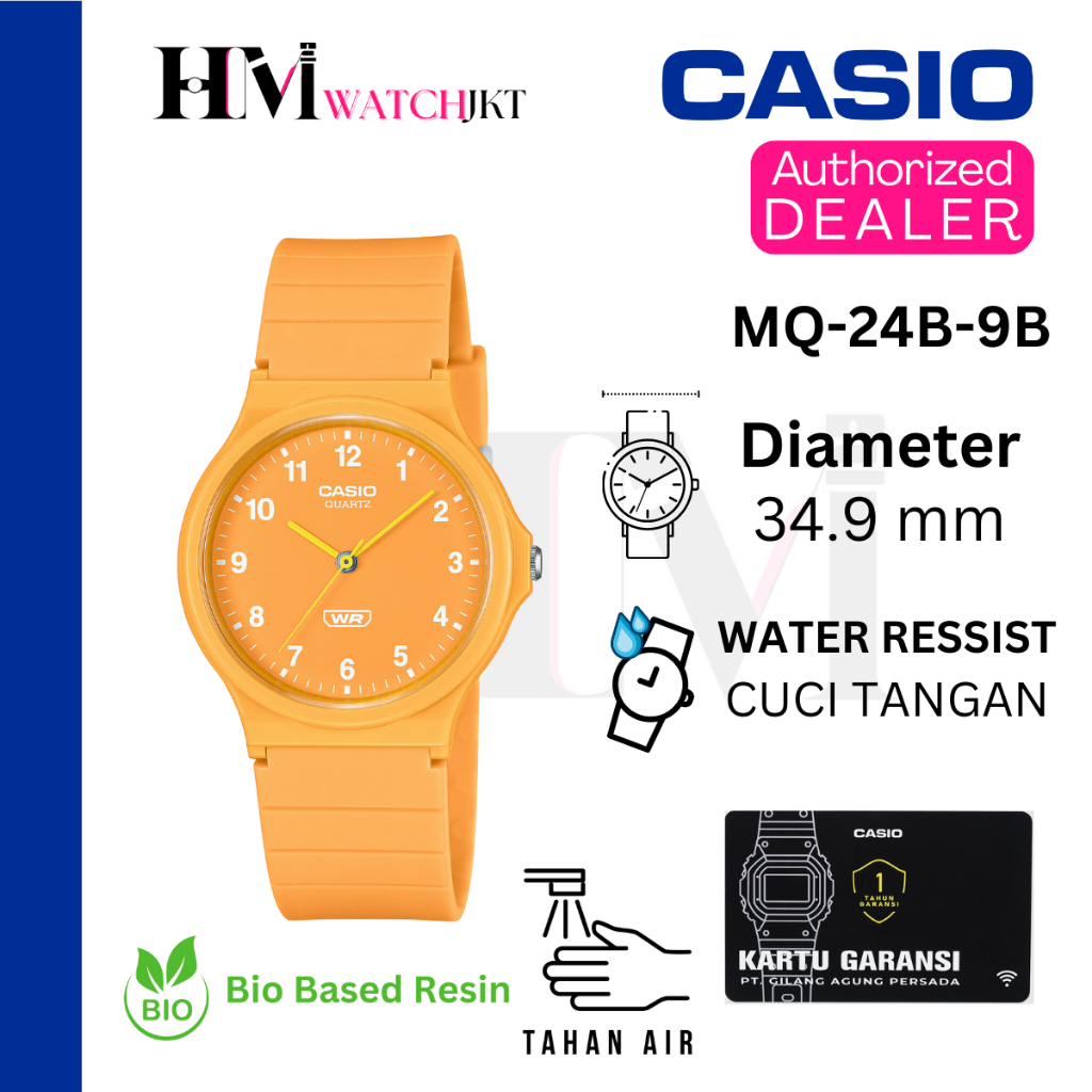 Jual CASIO MQ-24B-9BDF Jam Tangan Pria Original Analog Karet Simple ...