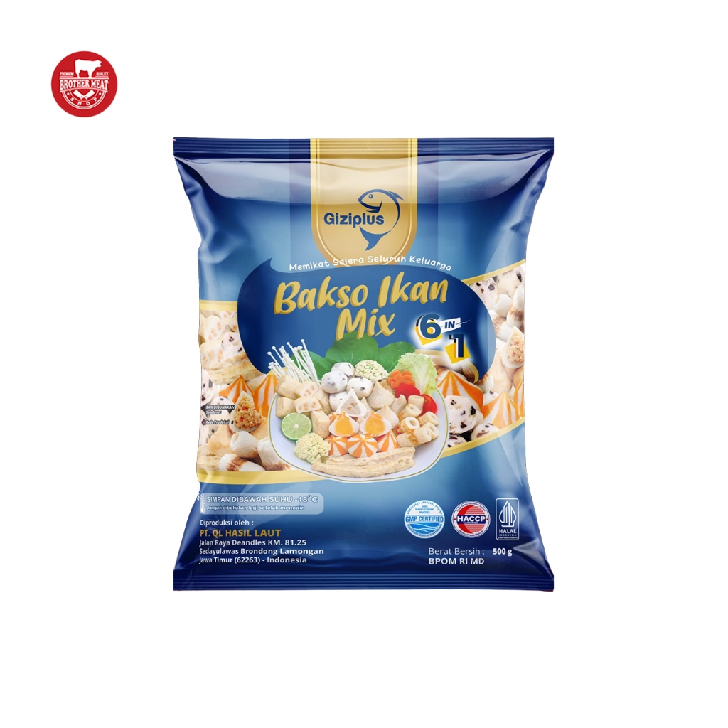 Jual GiziPlus Bakso Ikan Mix 500gr - Brothermeatshop | Shopee Indonesia