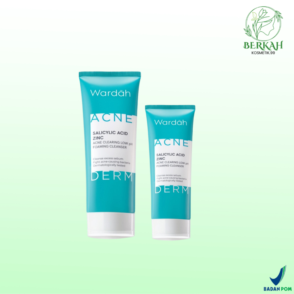 Jual WARDAH ACNEDERM SALICYLIC ACID ZINC ACNE CLEARING LOW pH FOAMING ...