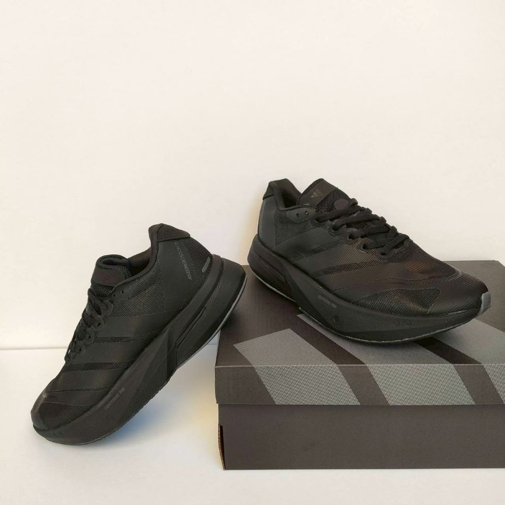Jual Sepatu Running Adidas Boston 13 full black terbaru outdoor ...