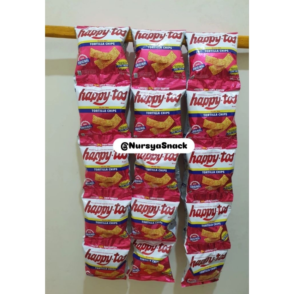 Jual Happy Tos Tortilla Chips @30 gram isi 10 | Shopee Indonesia
