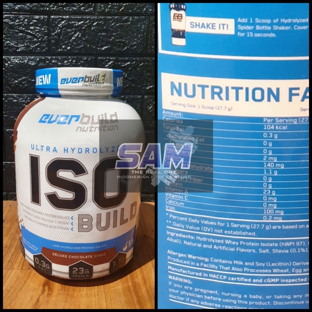 Jual Suplemen Fitness EVERBUILD Iso Build 4 lb Malang Ever Build Whey ...
