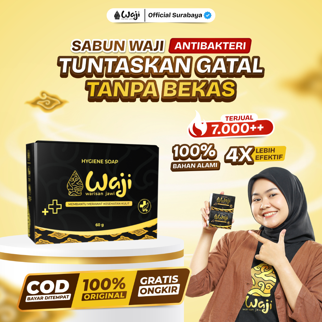 Jual Sabun WAJI Herbal Antijamur & Antibakteri Efektif Mengatasi Gatal ...