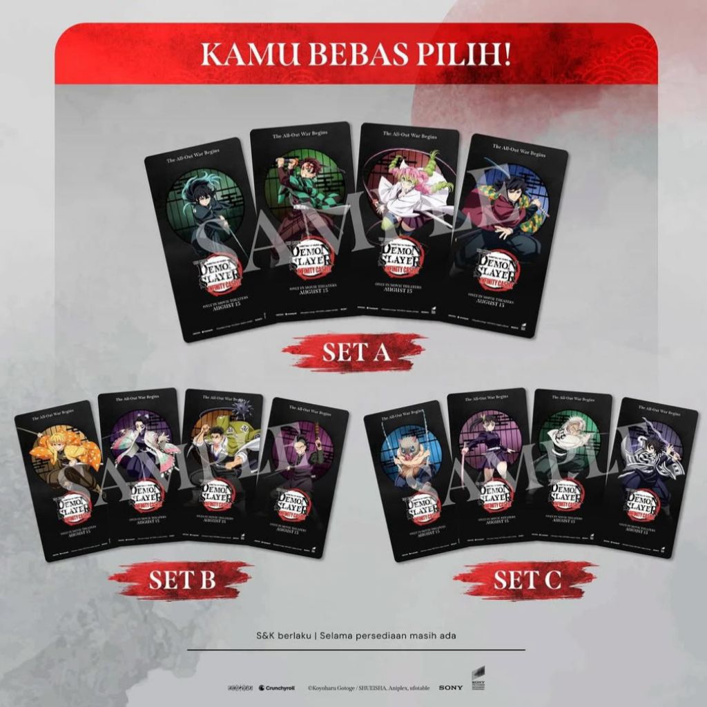 Jual DEMON SLAYER X CINEPOLIS CGV KIMETSU NO YAIBA COLLECTIBLE CARD ...