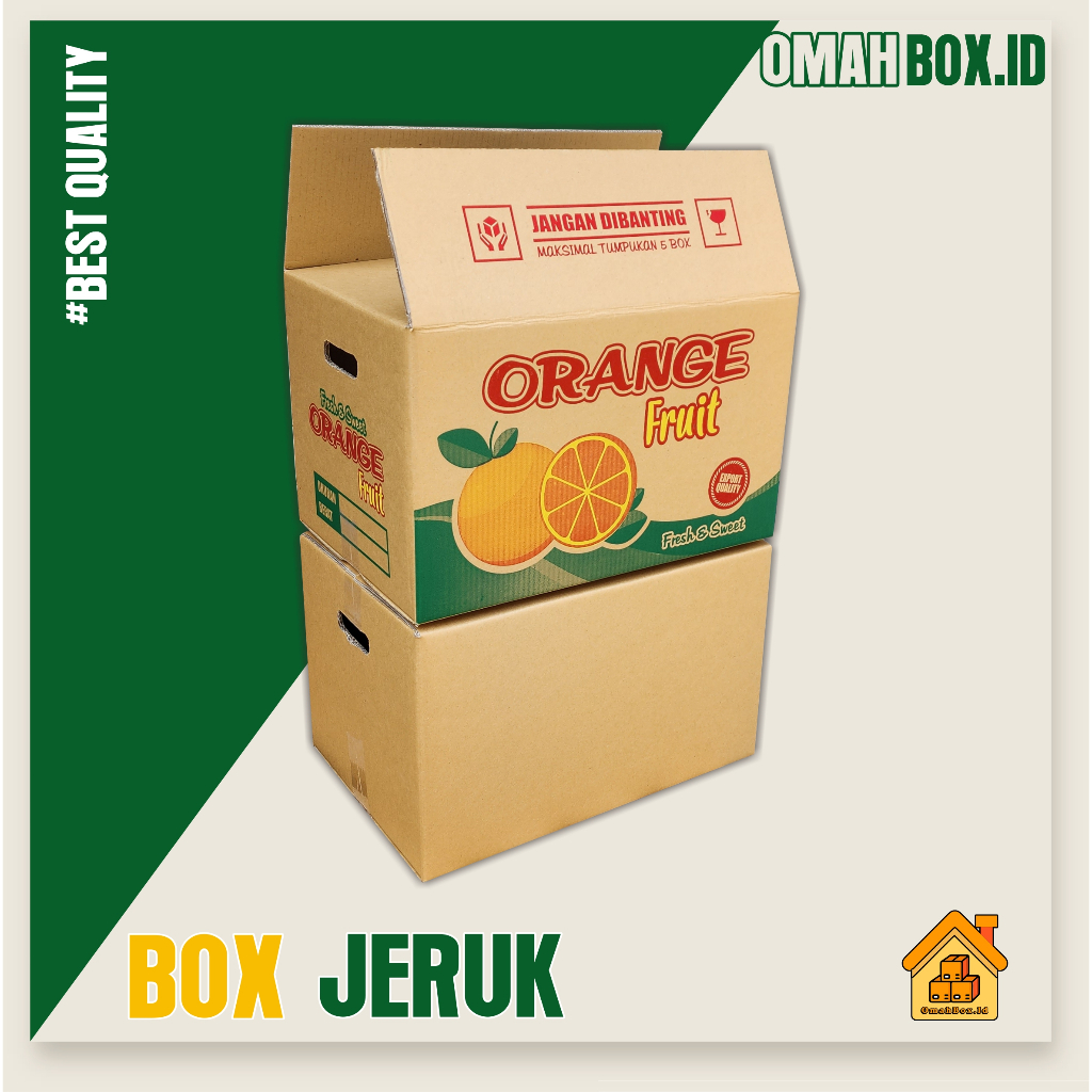 Jual box buah Jeruk | 48x32x30 cm /double wall tebal/boxbuah/kardusbuah ...