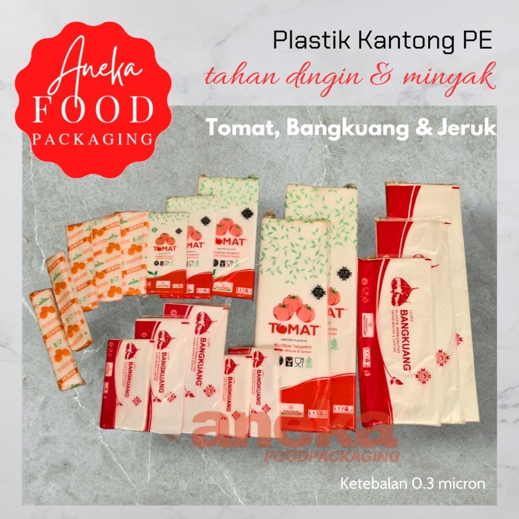 Jual Kantong plastik PE JERUK, TOMAT & BANGKUANG es mambo, sambal, es ...