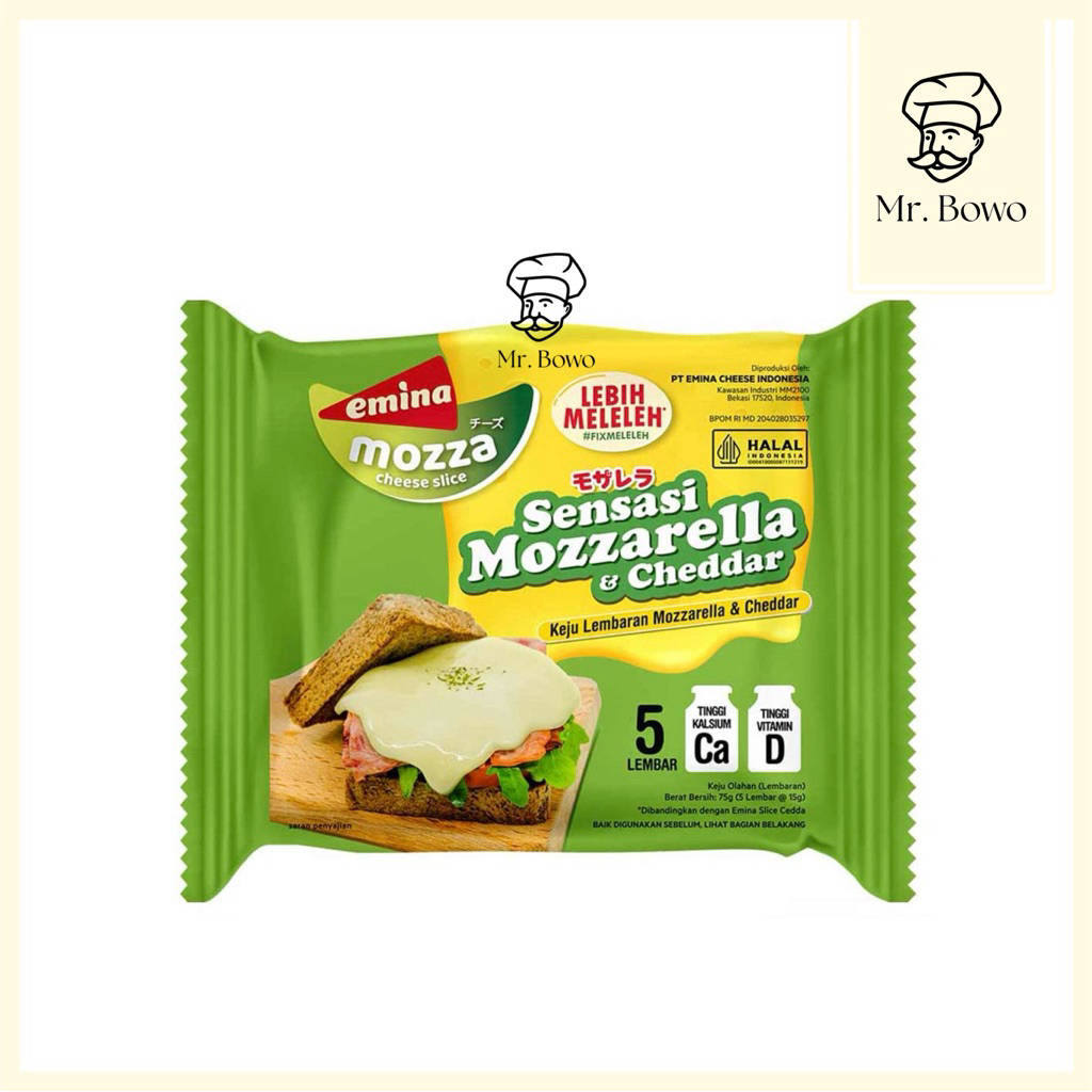 Jual Emina Mozzarella Cheddar Cheese Slice (2 Ukuran) | Shopee Indonesia