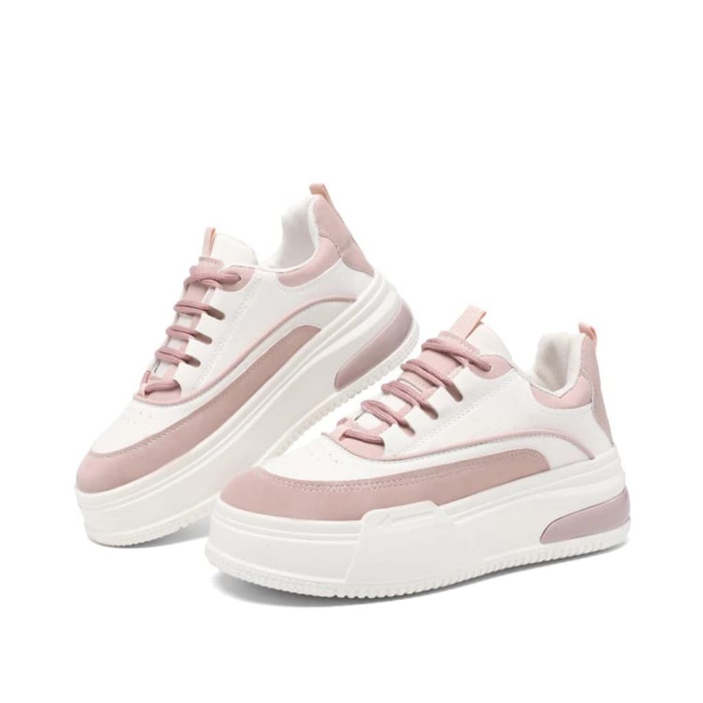 Jual KOII Jeno Sepatu Sneakers Wanita Korean Kasual Shoes Sport Pink ...