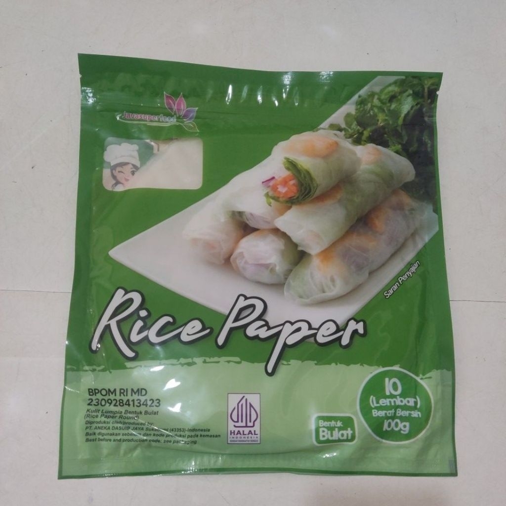Jual Rice Paper Bentuk Bulat isi 10 100gr | Shopee Indonesia