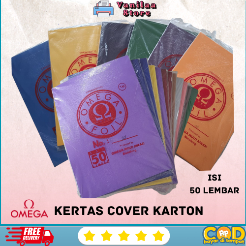 Jual Kertas Omega Cover Karton Omega Kertas sampul warna buku skripsi ...