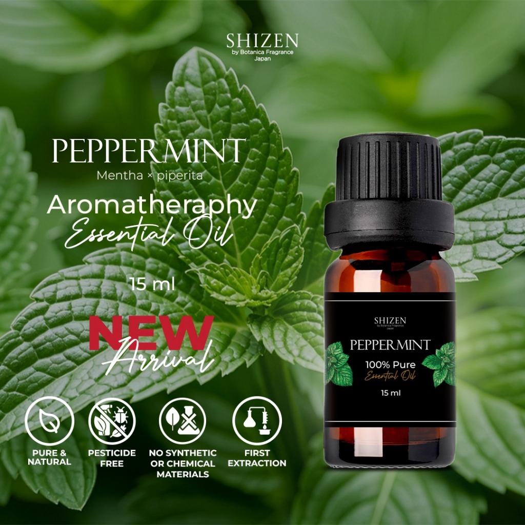Jual Shizen Essential Oil Peppermint 15ml – 100% Pure untuk diffuser ...