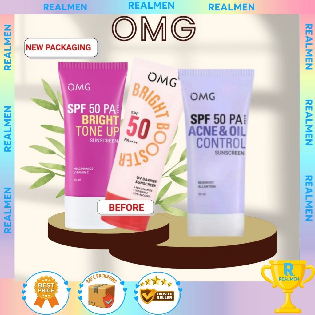 Jual OMG Oh My Glow UV Barrier Sunscreen SPF 50 PA++++ - Acne & Oil ...
