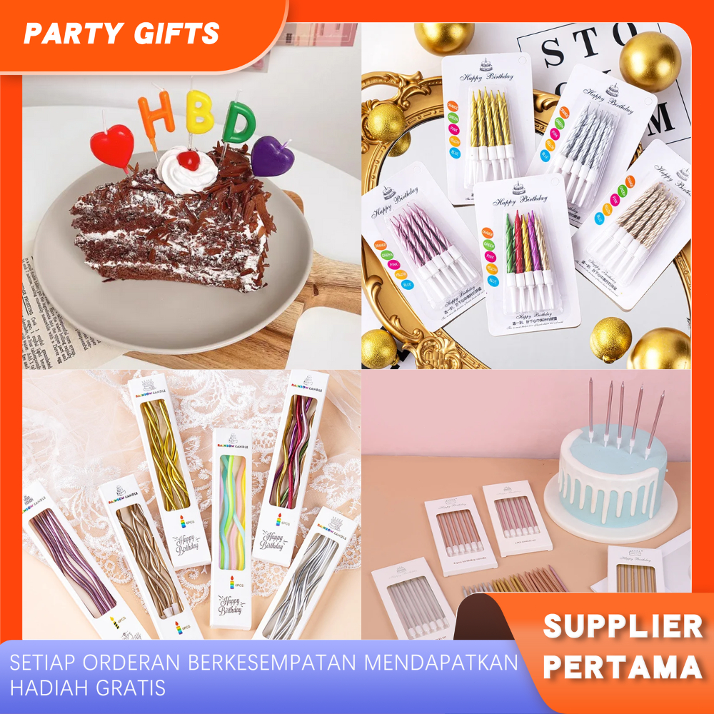 Jual Lilin Ulang Tahun HBD Love / Lilin Spiral / Lilin Panjang Spiral ...