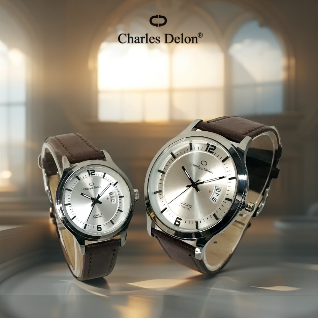 Jual Jam Tangan Wanita Pria Couple Soft Dial, Tali Kulit Premium, Anti ...