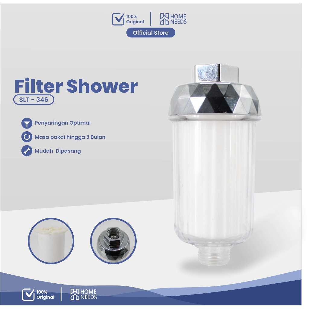 Jual Homeneeds Water Purifier Filter Saringan Kran Air Filter Shower ...