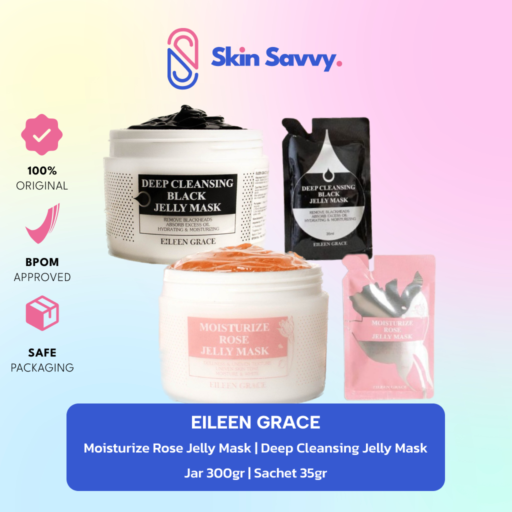 Jual EILEEN GRACE Sachet Moisturize Rose Jelly Mask | Deep Cleansing ...
