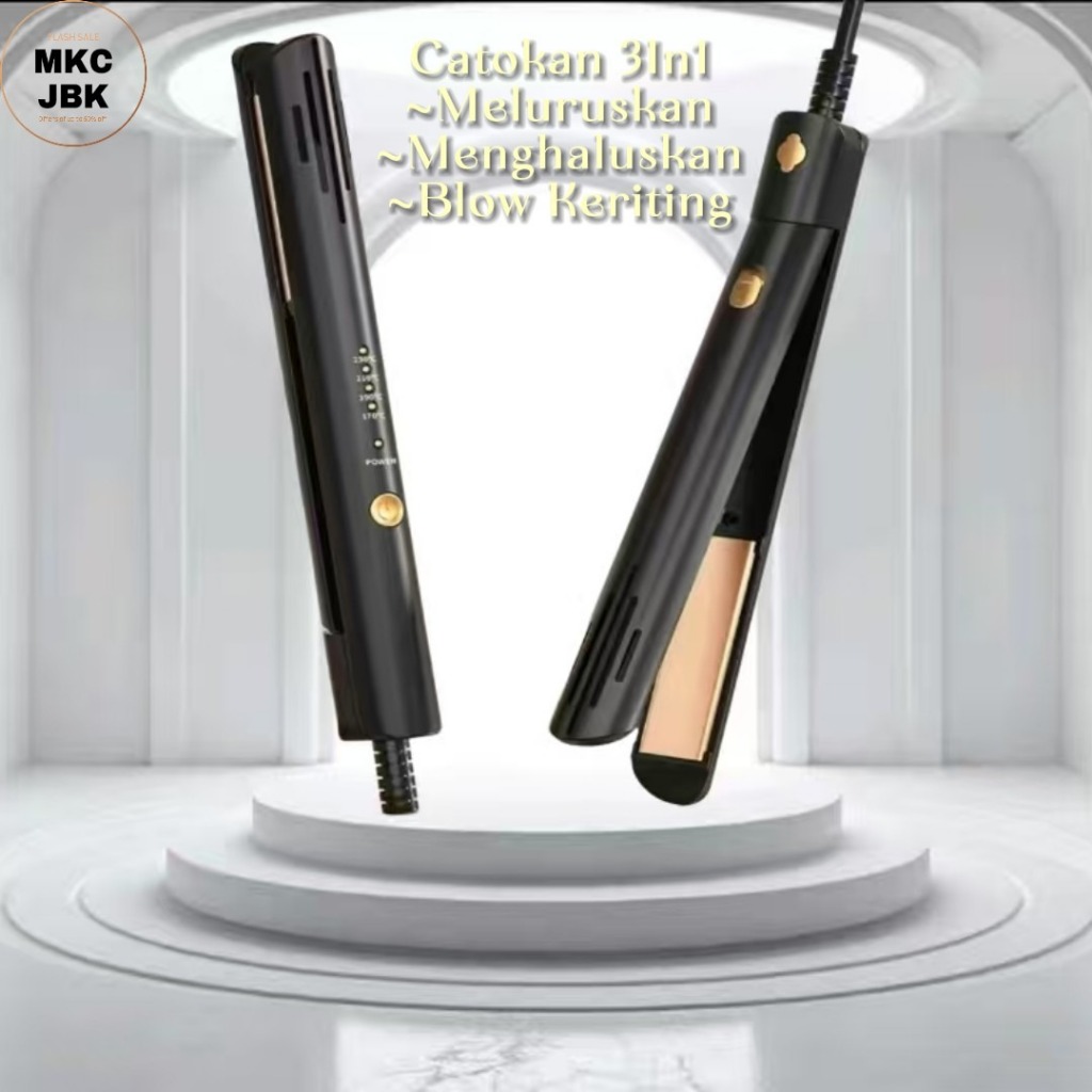 Jual MKC--Catokan Rambut 3688 Alat Catok 3in1 Rambut Lurus Kecil ...