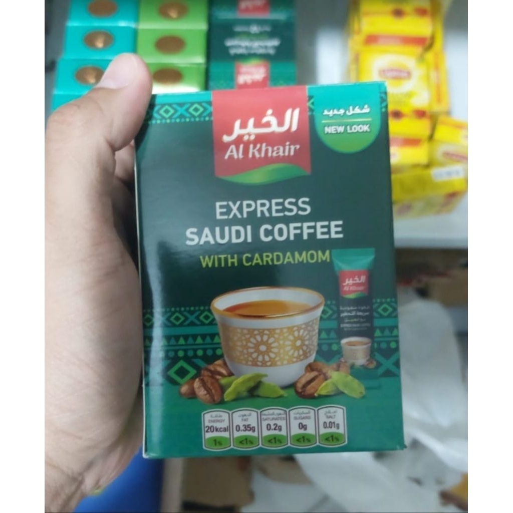 Jual Al Khair Express Saudi Coffee with Cardamom isi 10 Sachet Kopi ...