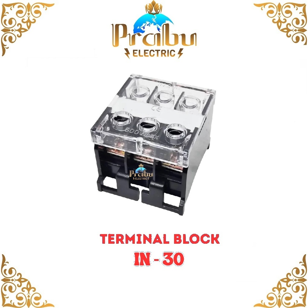 Jual Terminal Blok IN-30 3 Pole 50A Terminal Block IN 30 3P 50 A ...