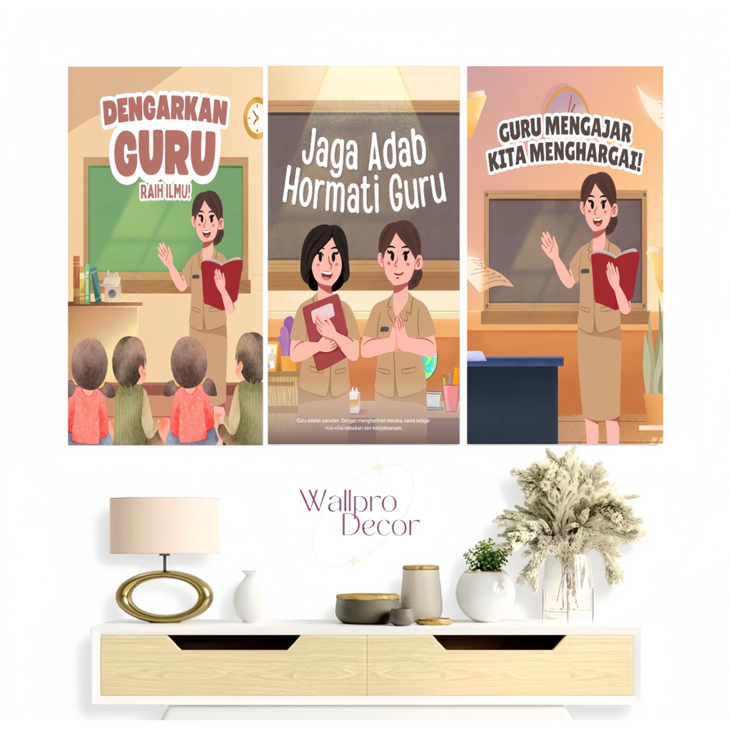 Jual Wallprodecor Poster Ruangan Kelas Hiasan Dinding Motivasi Murid ...