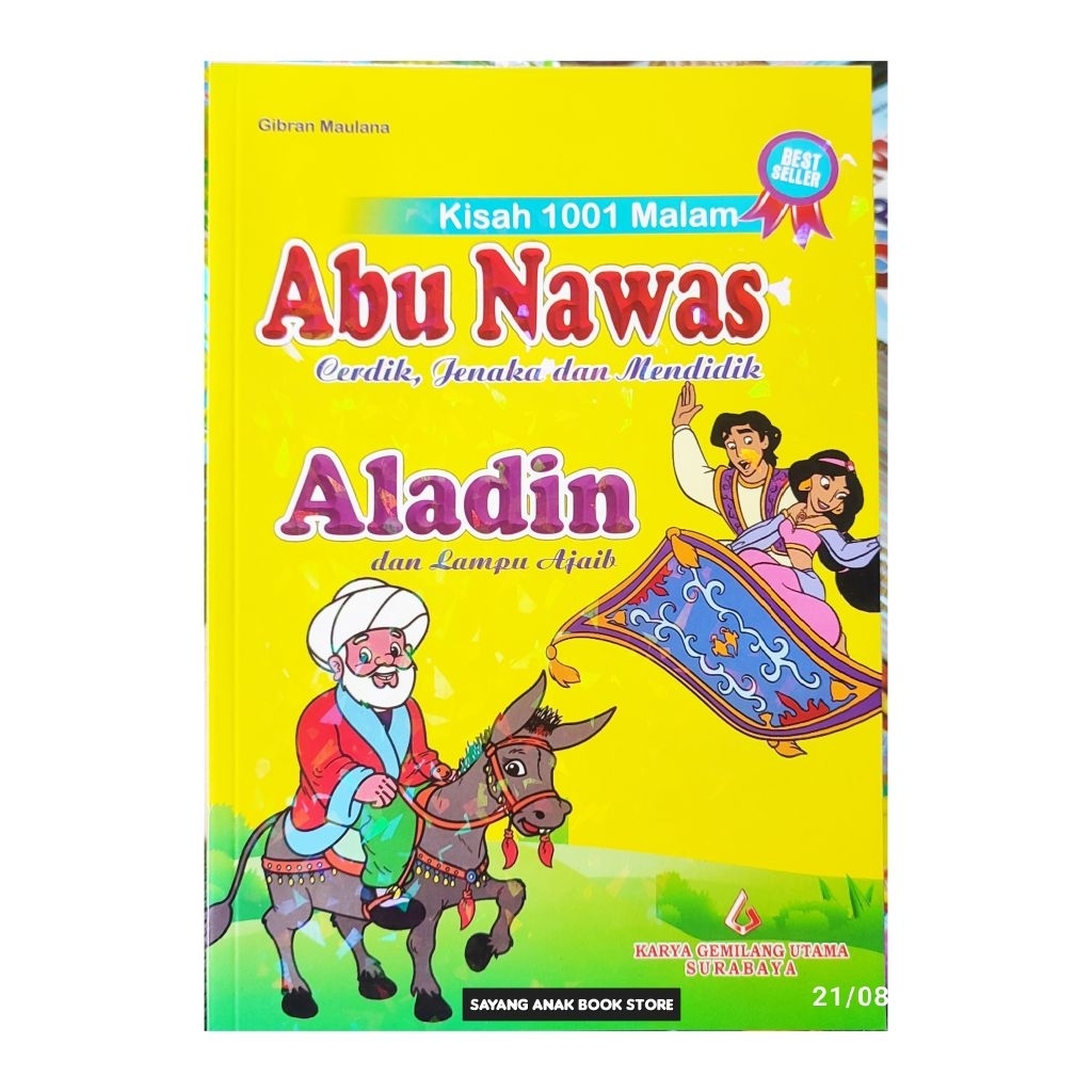 Jual Karya Gemilang Utama | Buku Kisah 1001 Malam Abu Nawas Dan Aladin ...
