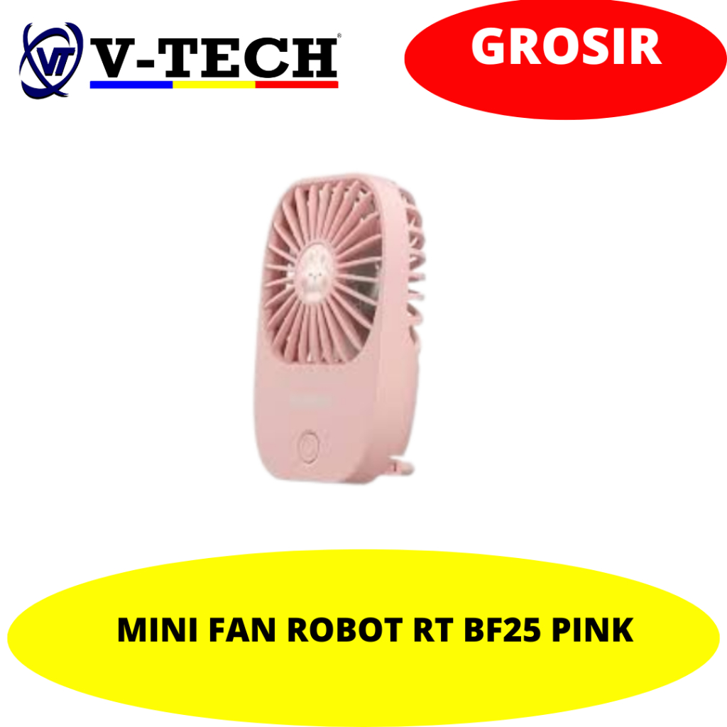 Jual MINI FAN ROBOT RT BF25 PINK | Shopee Indonesia