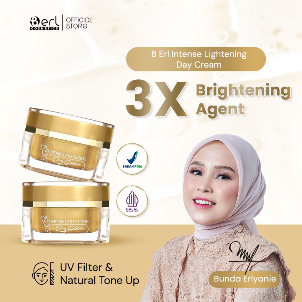 Jual B ERL DAY CREAM LIGHTENING SERIES BERL COSMETICS KRIM PAGI SATUAN ...