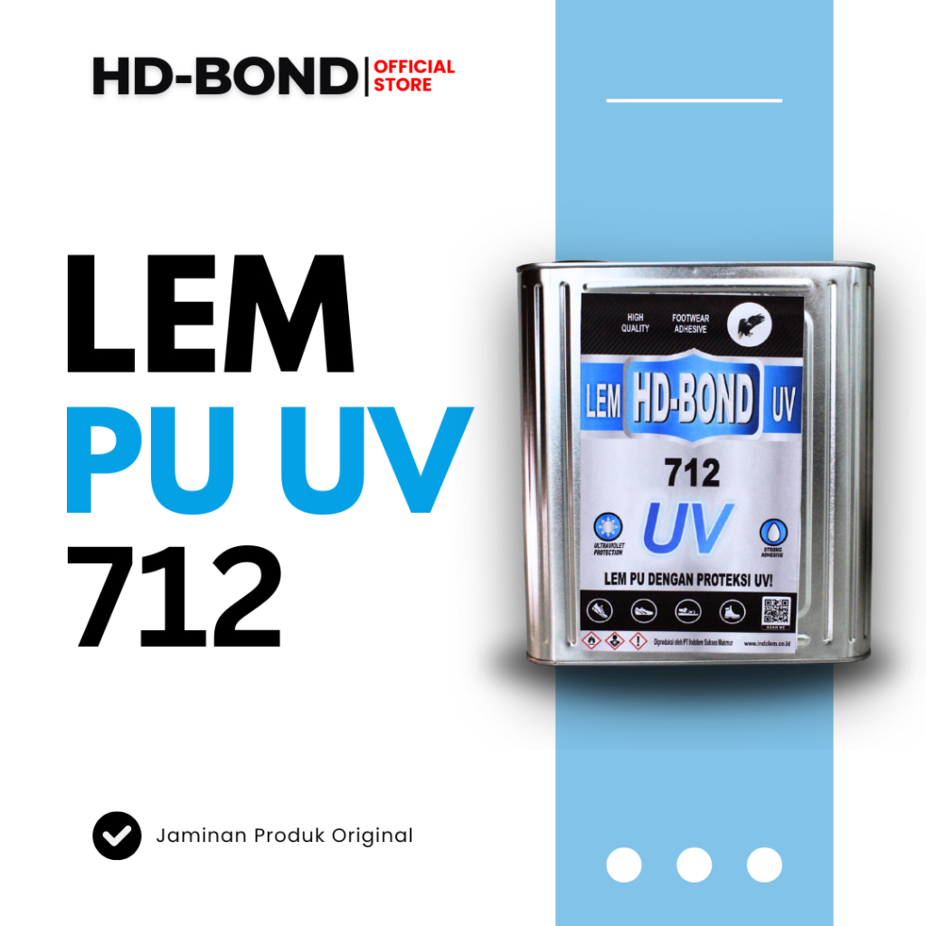 Jual HD-BOND Lem PU 712 / Lem PU UV (Ultraviolet Tracker)/Lem Bening ...