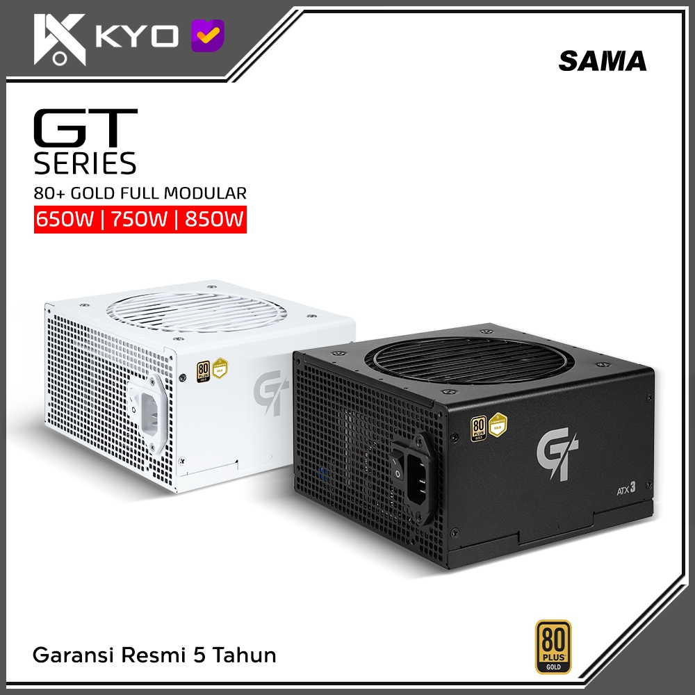 Jual PSU KYO SAMA GT Series ATX 3.1 PCIe 5.1 650W / 750W / 850W 80 Plus GOLD Full Modular Japan ...