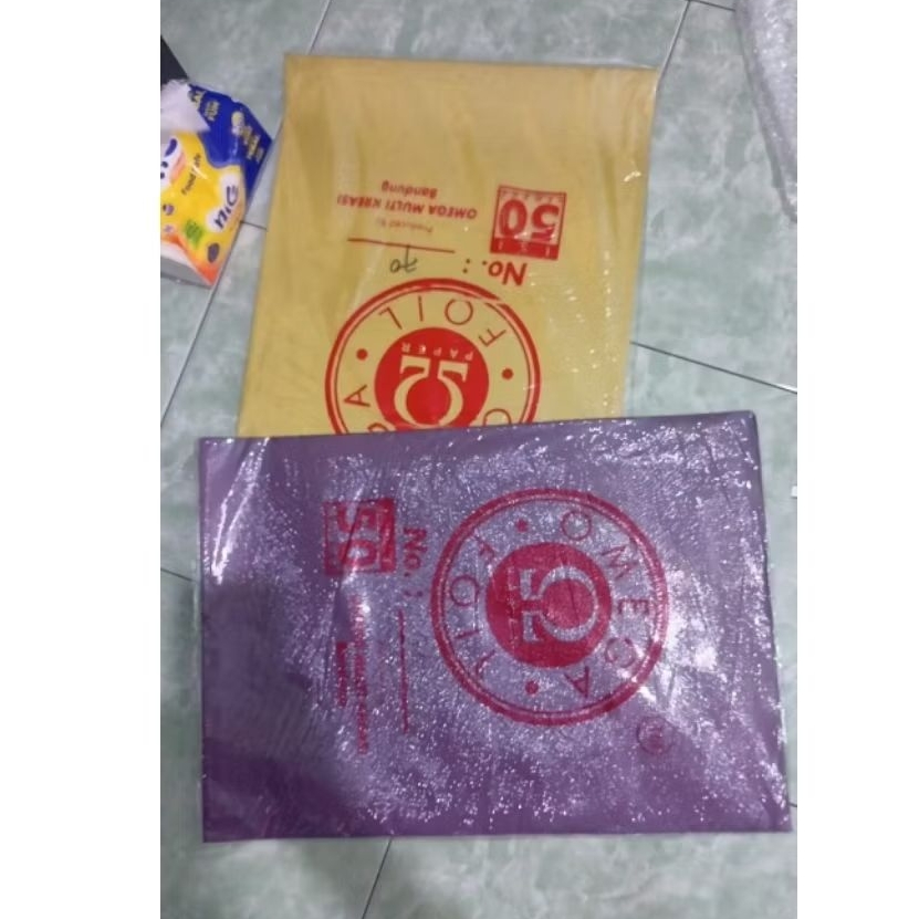 Jual Kertas Sampul Omega Foil No.56 Cover Omega Foil Paper Ungu Nomor ...