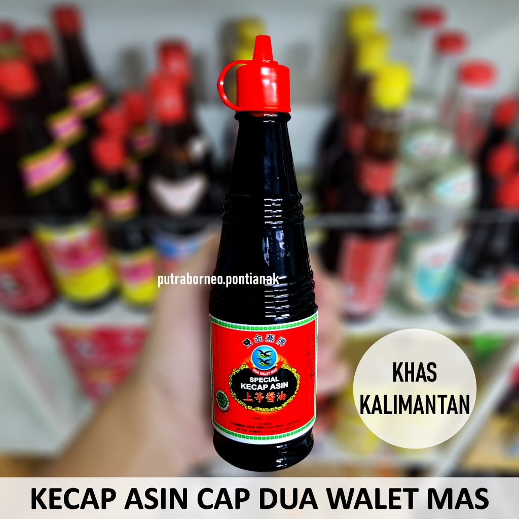 Jual Kecap Asin Dua Walet Mas 275 ml / Kecap Asin Singkawang Kalimantan ...