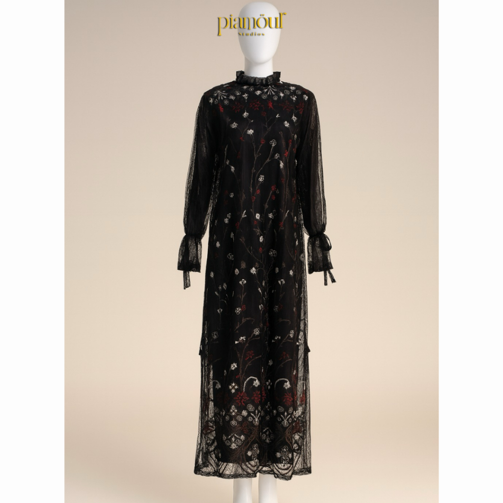 Jual [Paket 2in1] PIAMOUR Dress Kondangan Wanita Tile Gardenia Kekinian ...