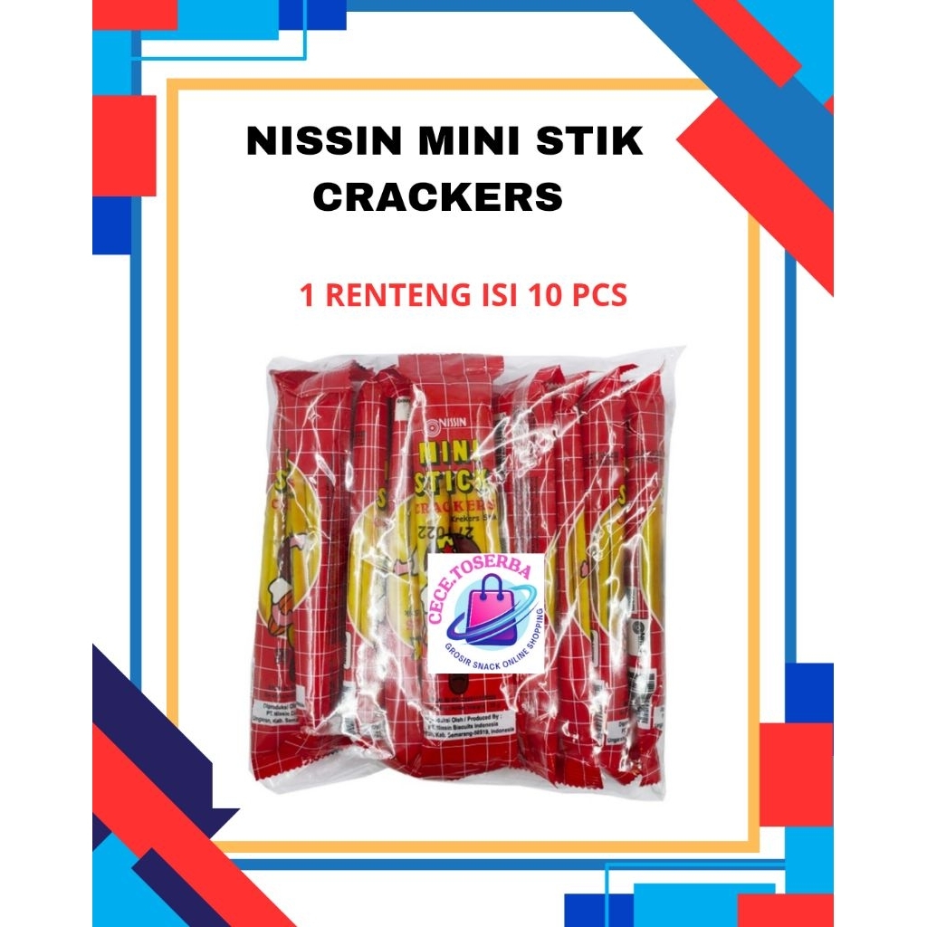Jual NISSIN MINI STICK CRACKERS 25 Gr x 10 pcs | Shopee Indonesia