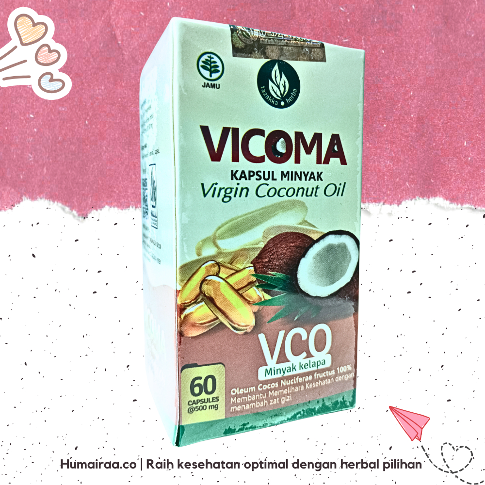 Jual Vicoma 60 kapsul Tazakka Minyak Kelapa Virgin coconut oil VCO ...