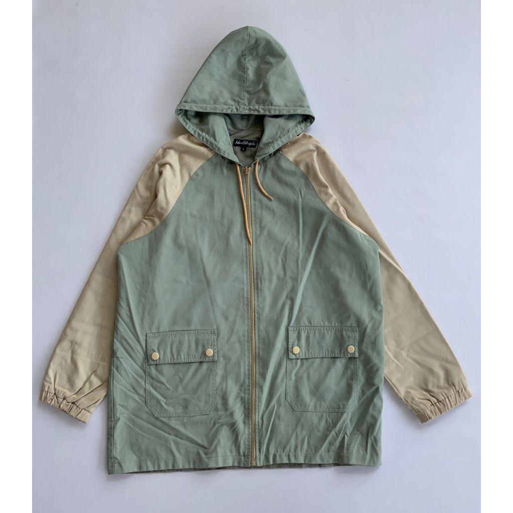Jual ADORABLE PROJECTS Jaket Hijau Cream 094 | Shopee Indonesia