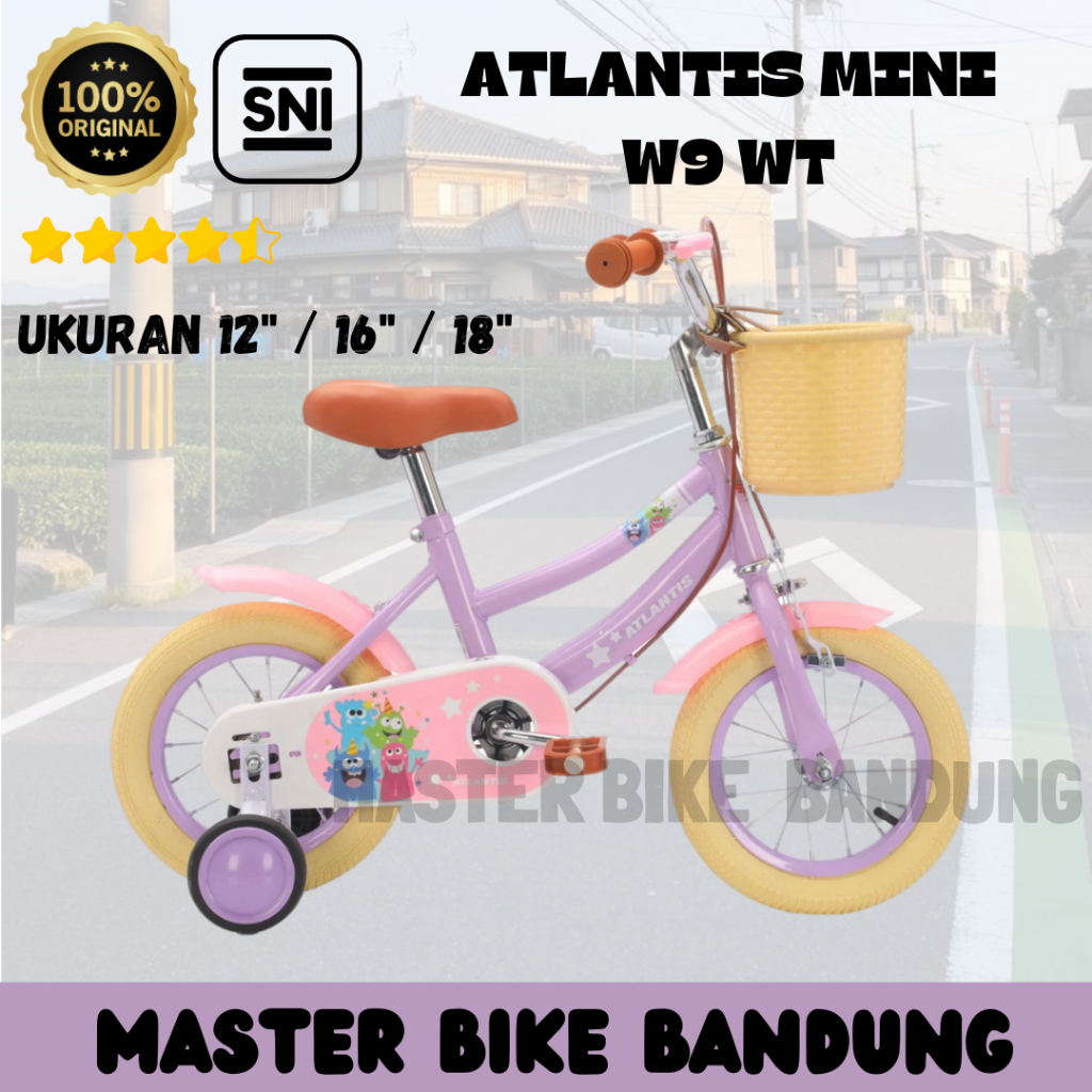 Jual Sepeda Anak Perempuan ATLANTIS MINI CTB 12/16/18 INC W9 WT ...